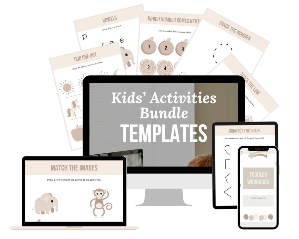 Kids' Activities Templates Bundle - Mini Digital Dreams