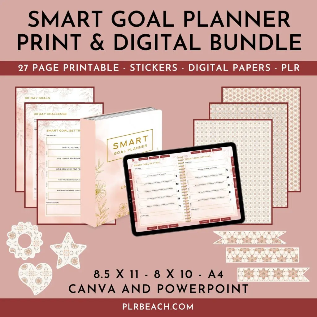 Smart Goal Print & Digital Planner Bundle - Mini Digital Dreams